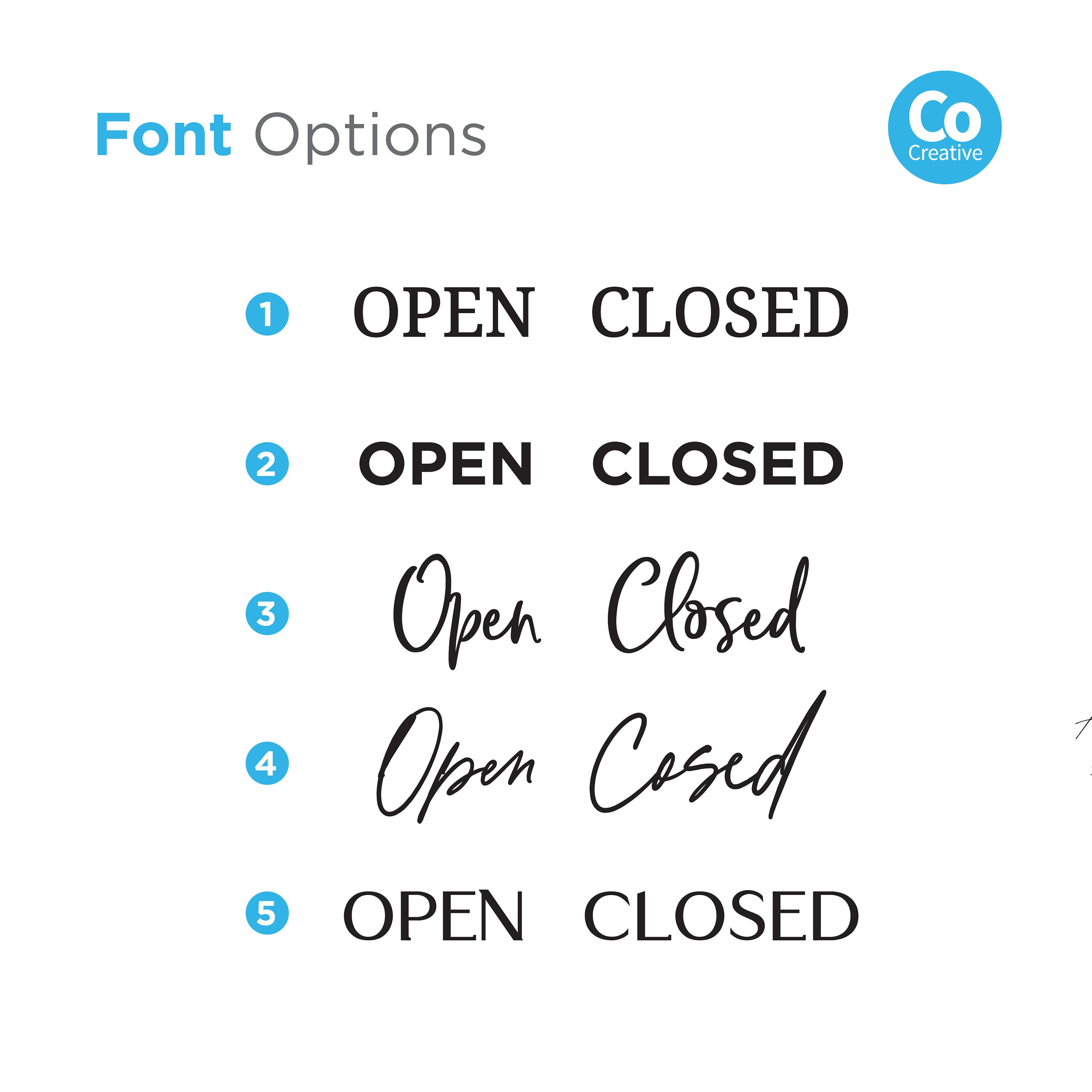 Open Closed Wooden Business Sign Custom Logo Sign With 3D - Etsy