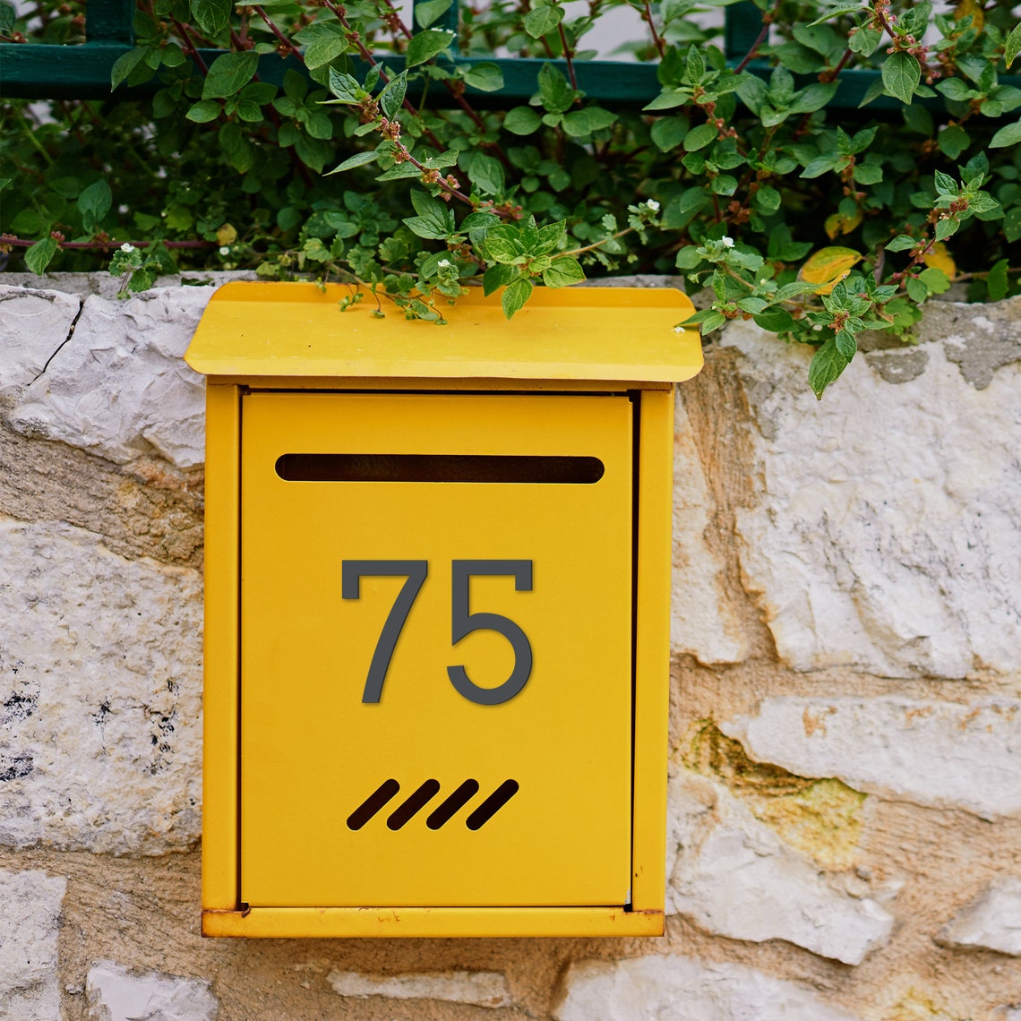 Custom Mailbox Number | Acrylic Letterbox Number | Modern Mail Box ...