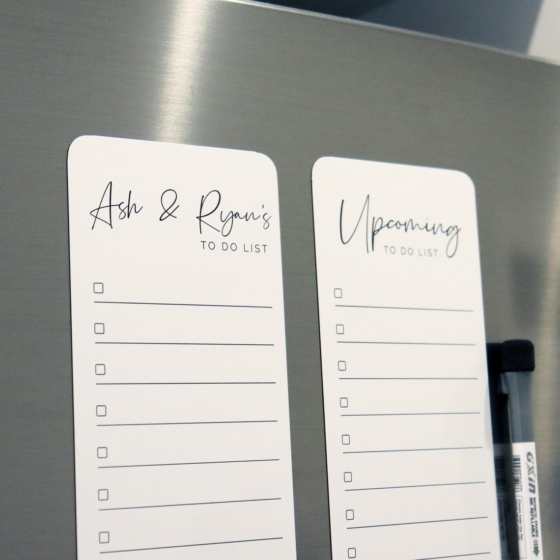 Custom Fridge List Planner - Magnetic Whiteboard Shopping List - to Do ...