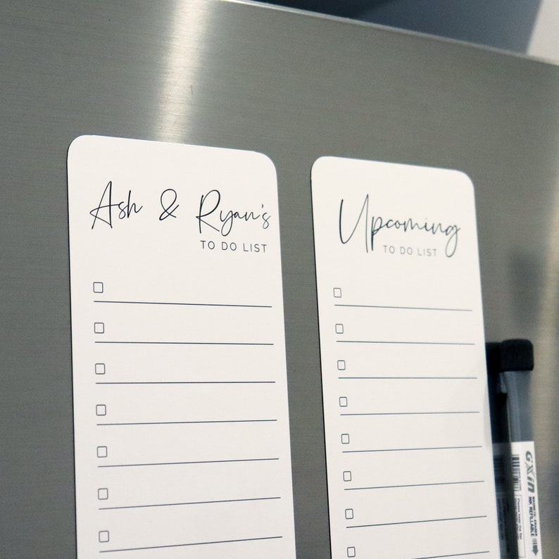 Custom Fridge List Planner - Magnetic Whiteboard Shopping List - to Do ...