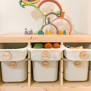 Toy Labels Ikea Trofast Wooden Labels Labels for Ikea Box Toy Box Tags ...