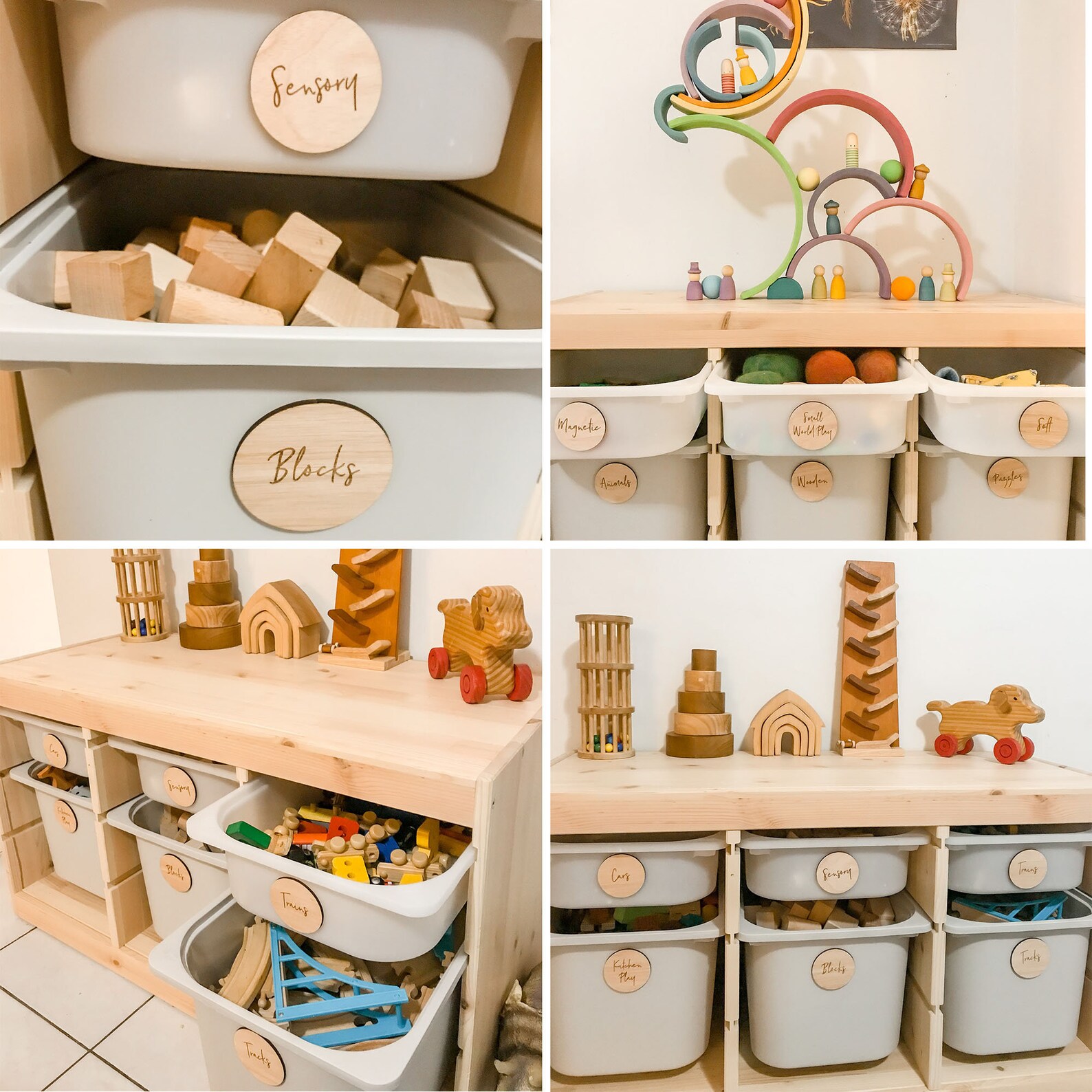 Toy Labels Ikea Trofast Wooden Labels Labels for Ikea Box | Etsy