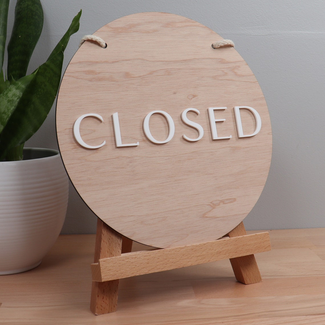 Open Closed Wooden Business Sign Custom Logo Sign With 3D | Etsy