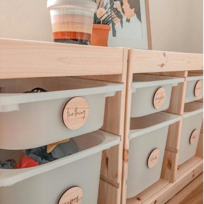 Toy Labels Ikea Trofast Wooden Labels Labels for Ikea Box | Etsy