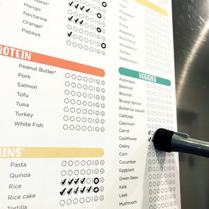 A4 Mini Baby Feeding Log & Food Tracker | Magnetic Solid Foods Chart ...