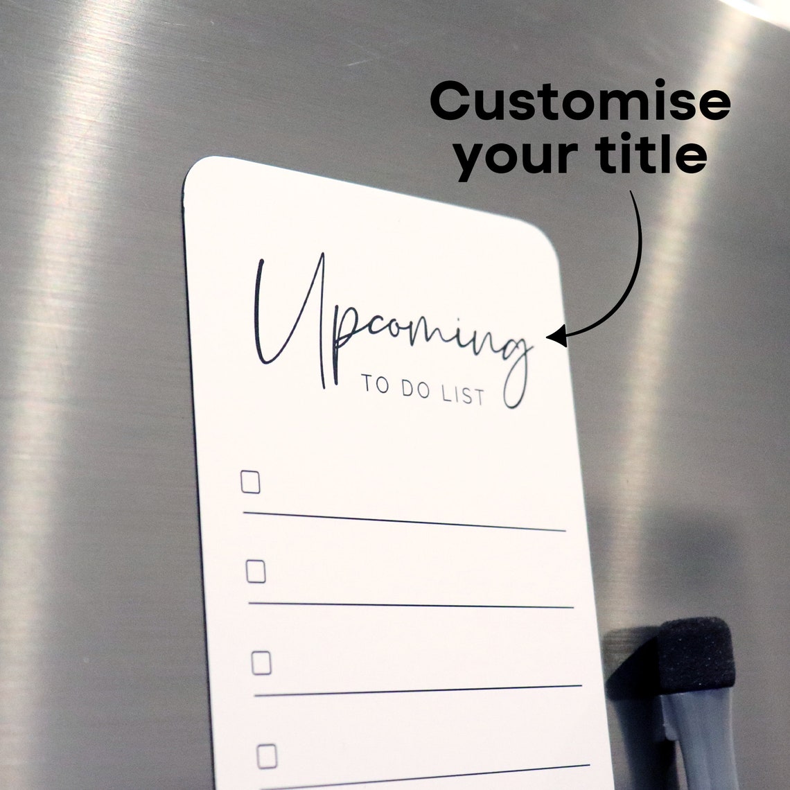 Custom Fridge List Planner - Magnetic Whiteboard Shopping List - to Do ...