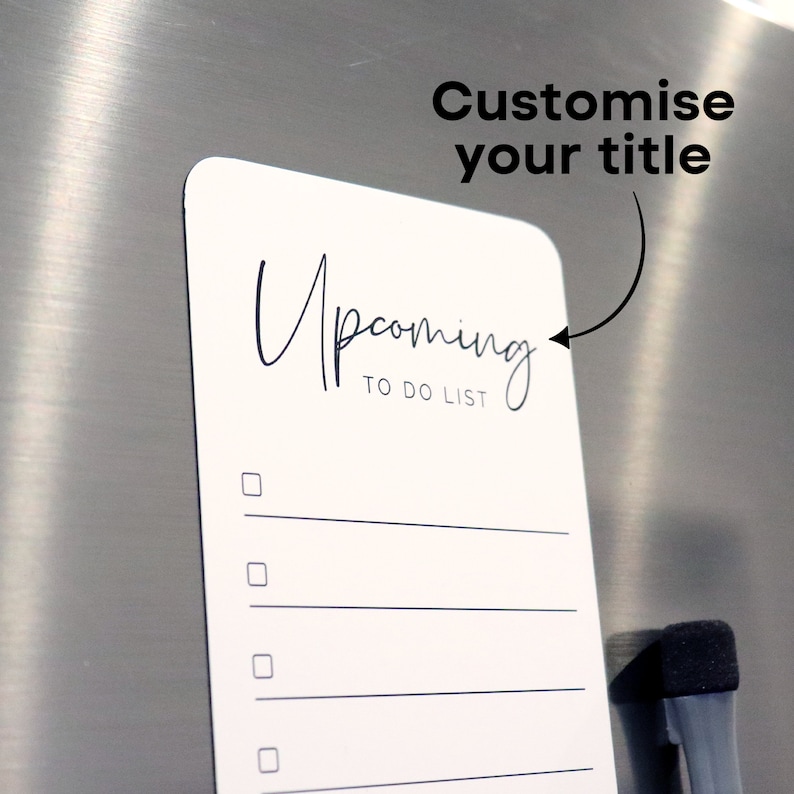 Custom Fridge List Planner - Magnetic Whiteboard Shopping List - to Do ...