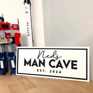 Personalised Man Cave Sign | Custom Men's Wall Door Decor Sign ...