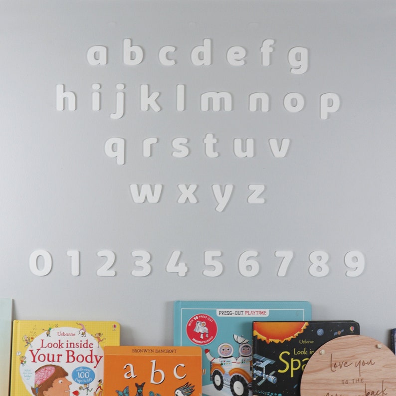 Wooden Letters and Numbers Alphabet A Z and 1-9 Plus - Etsy