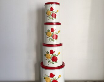 Retro canister set | Etsy