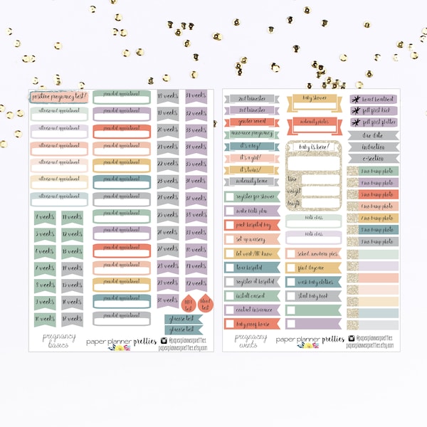 Pregnancy Stickers - Etsy