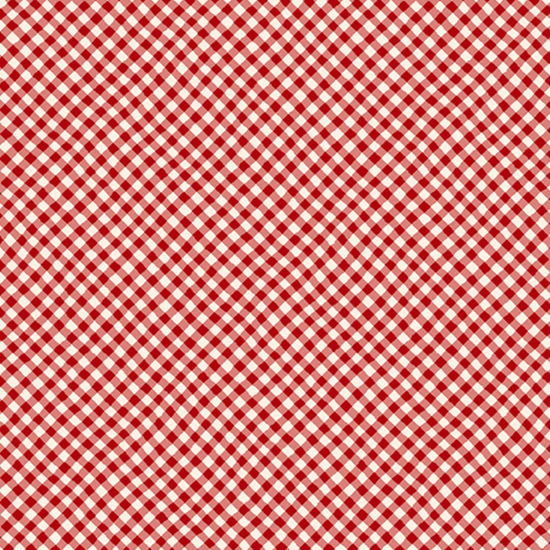 Patriotic Fabric Apple Pie Checkered Fabric Red White Blue - Etsy