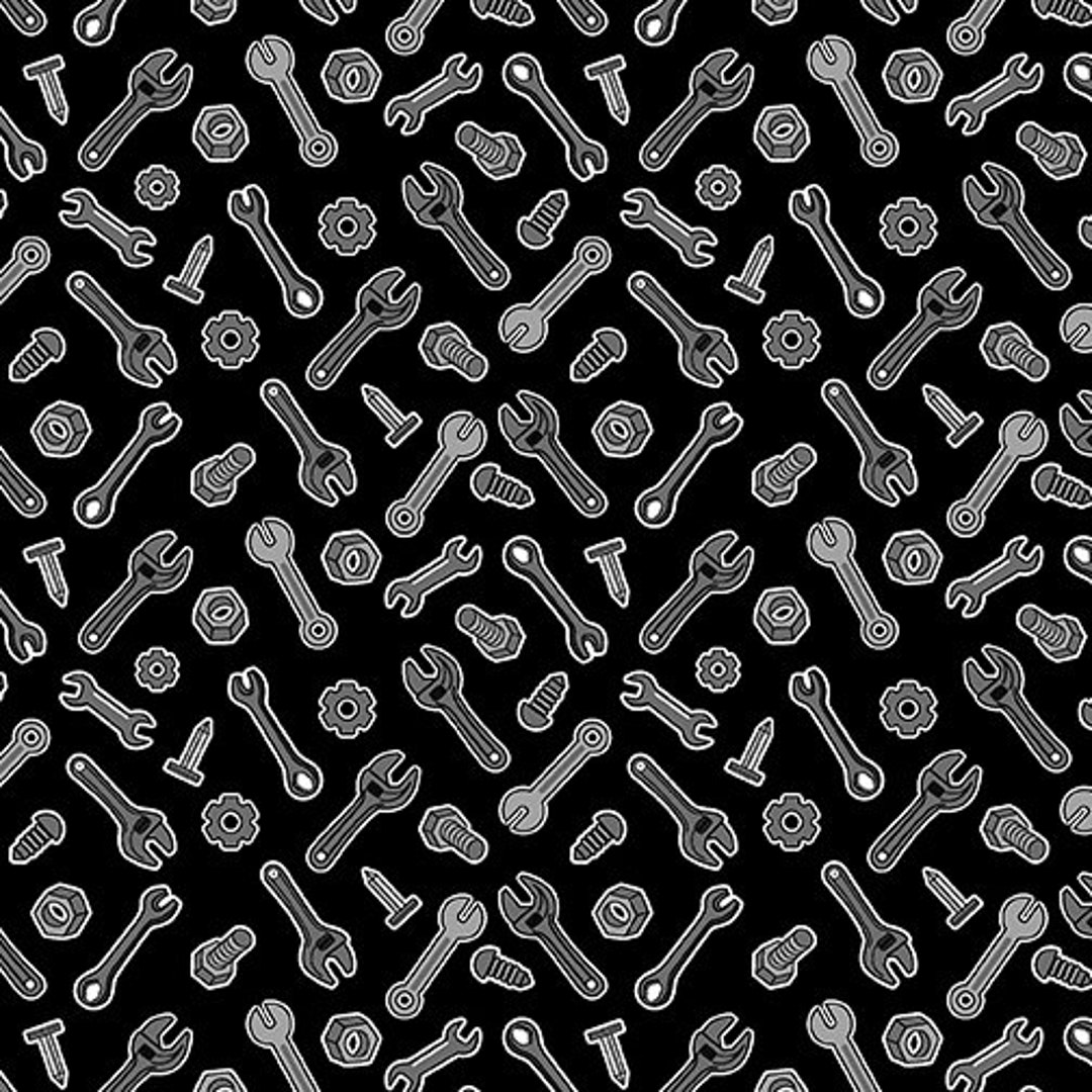 Tool Fabric, Construction Fabric, Black Fabric, Construction Crew ...