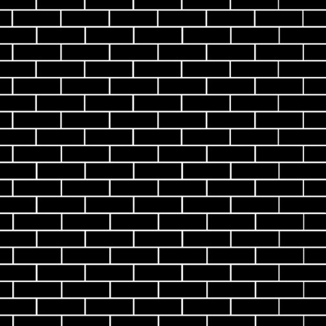 Brick Fabric, Construction Crew Fabric, Brick by Brick Black Fabric ...