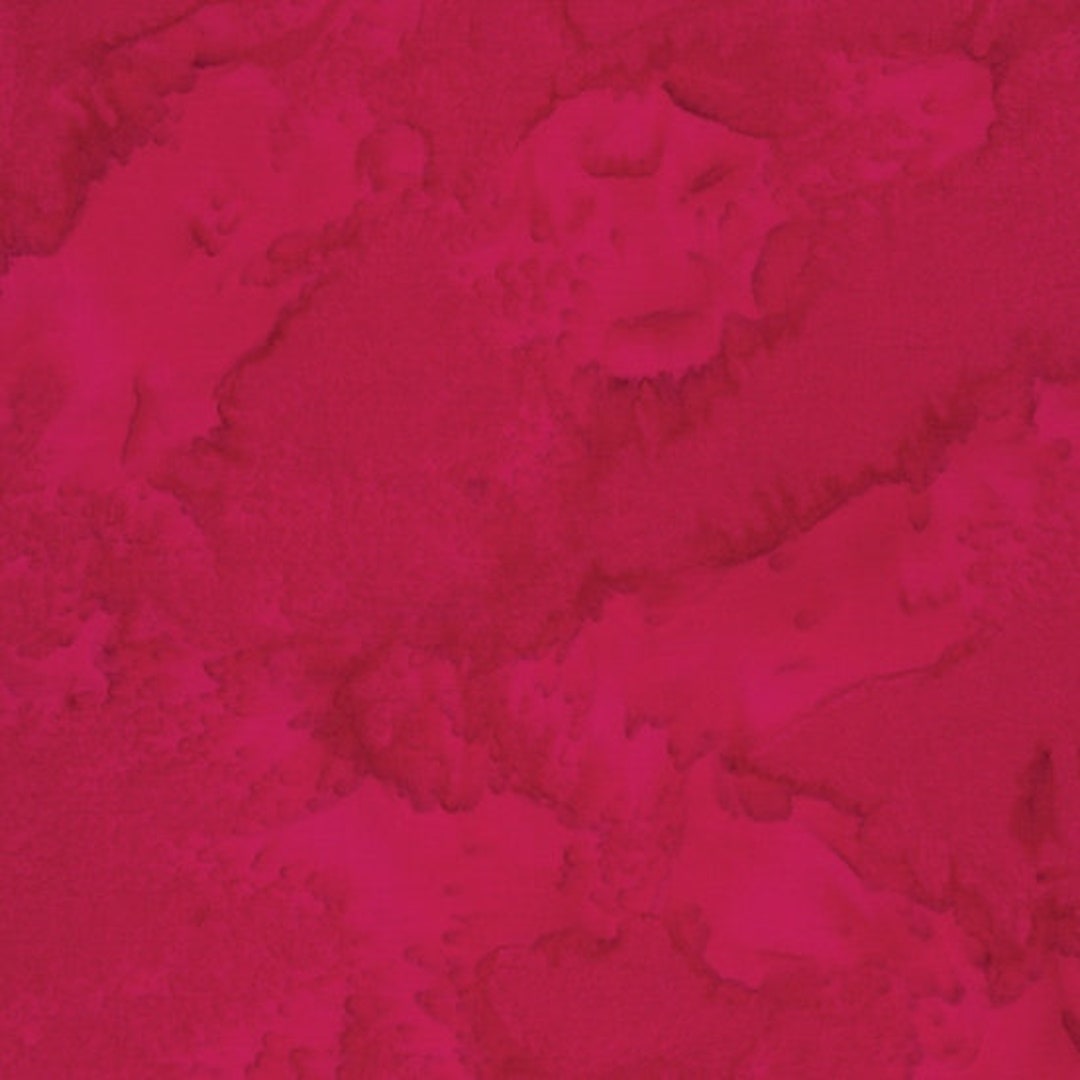 Batik Fabric, Red Batik, Bali Batiks, Cardinal Red Fabric, Hand Dyed ...