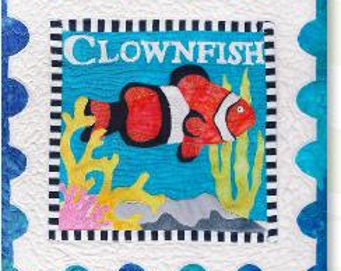 Quilt Kit, Sea Life Quilt Kit, Clownfish Quilt, Appliqué Quilt Kit ...