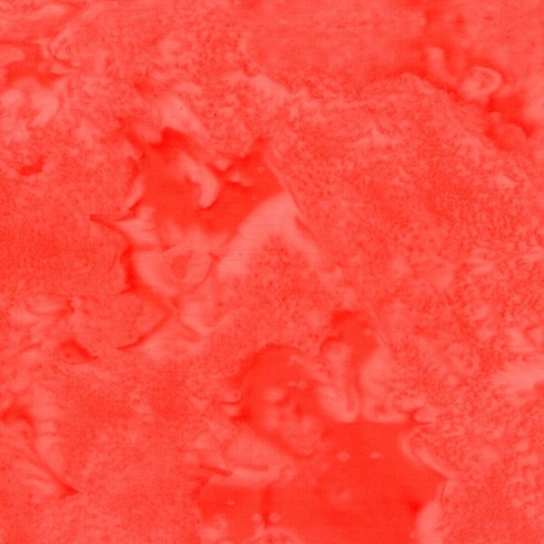 Batik Fabric, Red/orange Batik, Bali Batiks, Nasturtium Fabric, Hand ...