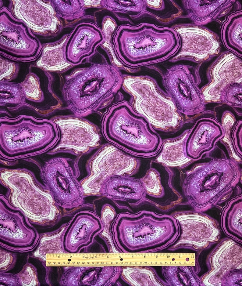Nature Fabric Rock Fabric Geode and Ink Geode Fabric | Etsy