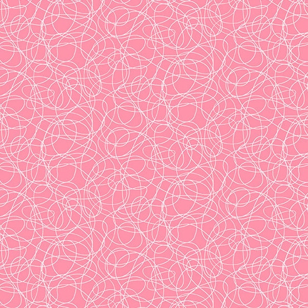 Pink Scribble Print - Etsy