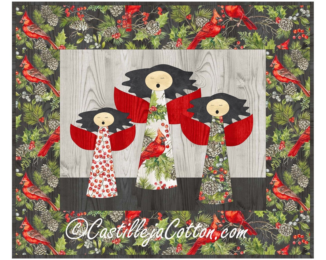 Quilt Pattern Singing Angels Pieced Quilt Pattern - Etsy