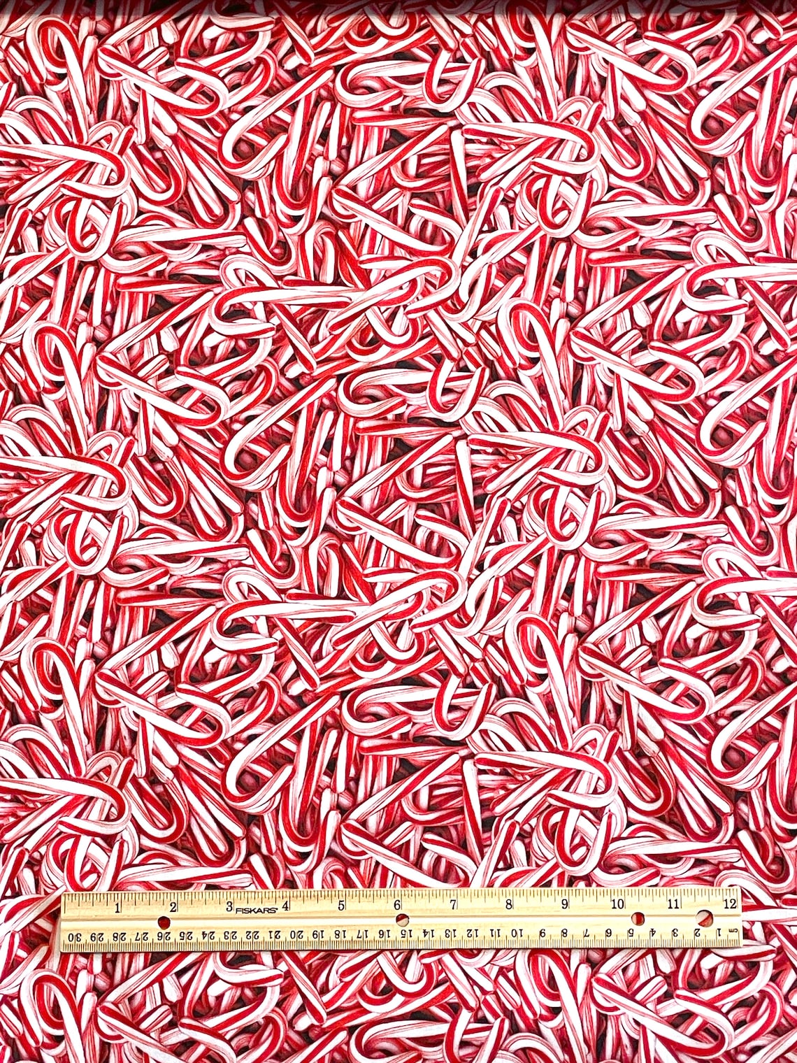 Christmas Fabric Candy Cane Fabric Peppermint Lane Digital | Etsy