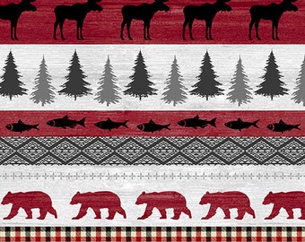 Rustic Christmas Fabric | Etsy