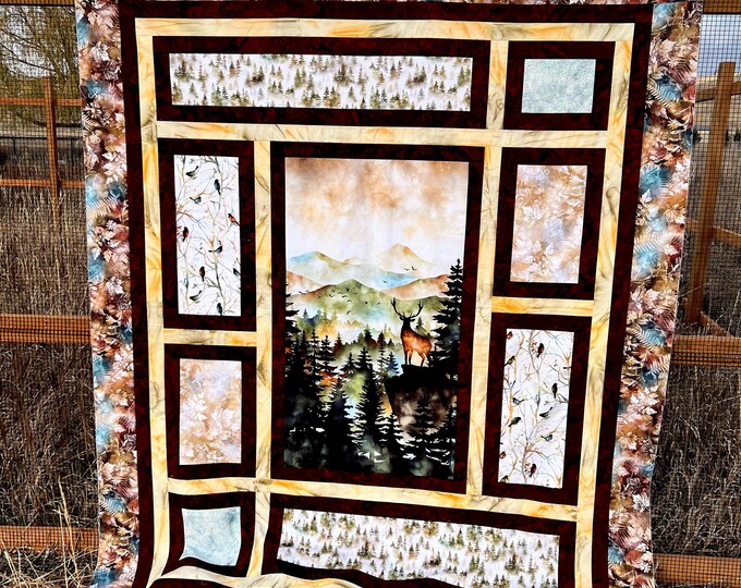 Nature Quilt Kit, A Panel Quilt Kit, Picture That Pattern, Mystic ...