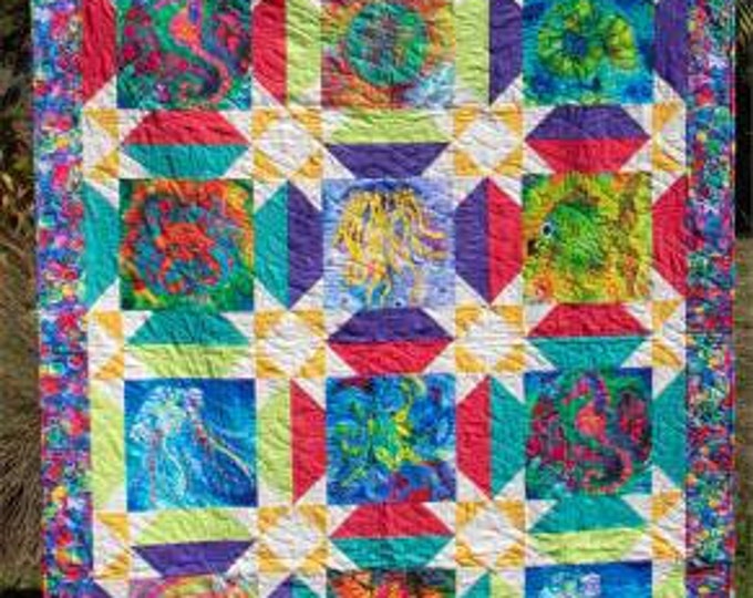 Quilt Pattern, Block Talk Stars, Swirly Girls Pattern, Focus Fabirc ...