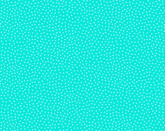 Turquoise Dot Fabric | Etsy