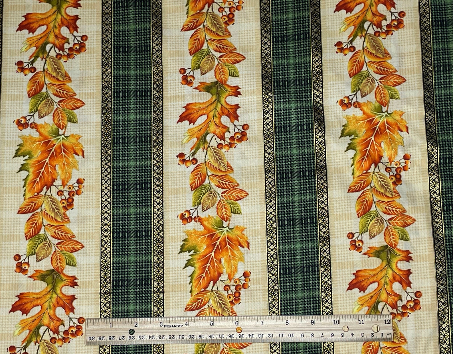 Leaf Fabric Autumn Elegance Fall Fabric Autumn Fabric | Etsy
