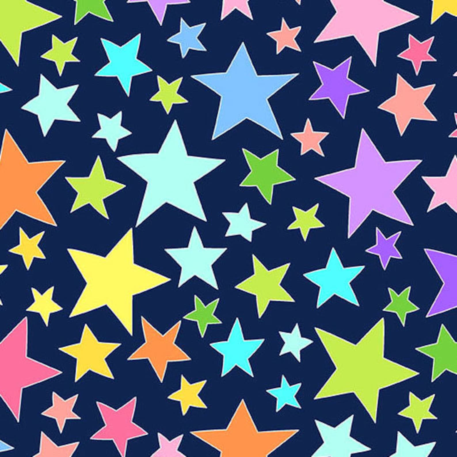 Stars Fabric Rainbow Fabric Sky Fabric Unicorn Fabric - Etsy