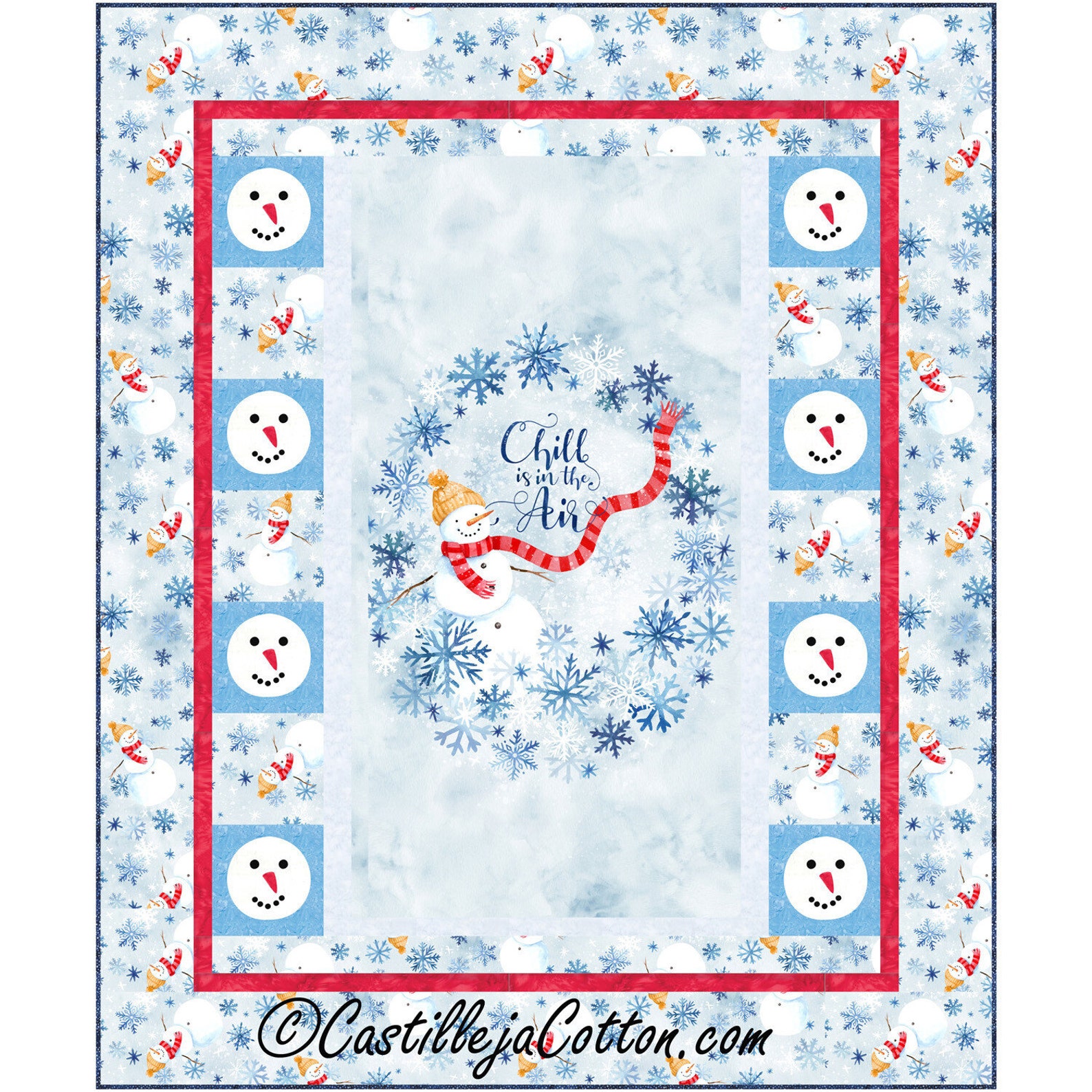 Quilt Pattern Panel Quilt Pattern Winter Quilt Pattern - Etsy