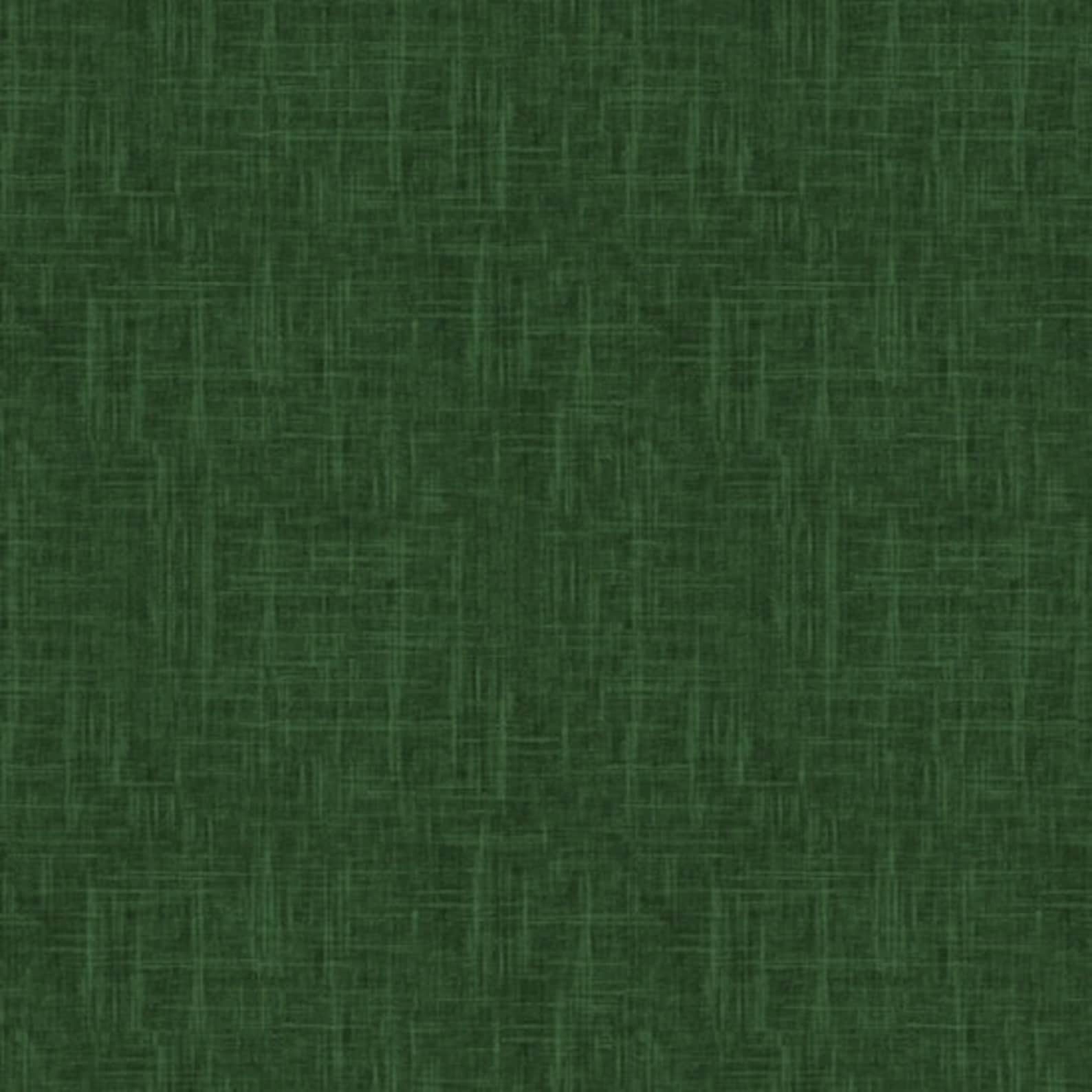 Emerald Green Fabric Solid Cotton Fabric Linen Texture - Etsy Israel