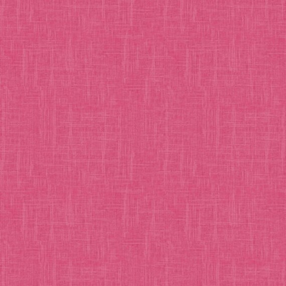 Pink Fabric Solid Cotton Fabric Bubble Gum Linen Texture | Etsy