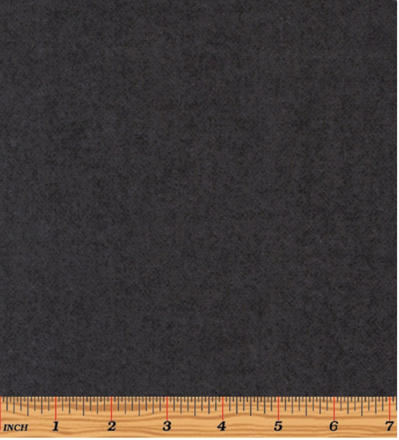 Flannel Fabric Black Flannel Solid Color Flannel Black - Etsy