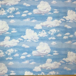 Sky Fabric, Cloud Fabric, Nature Fabric, Blue Fabric, Landscape 2021 ...