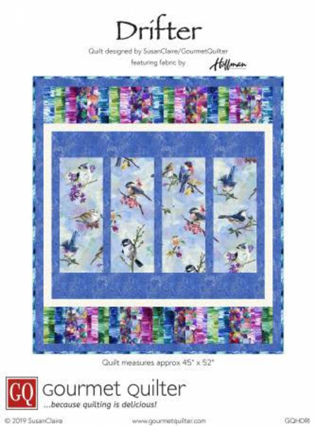 Quilt Pattern, Easy Pattern, Drifter, Throw Quilt, by Gourmet Quilter ...