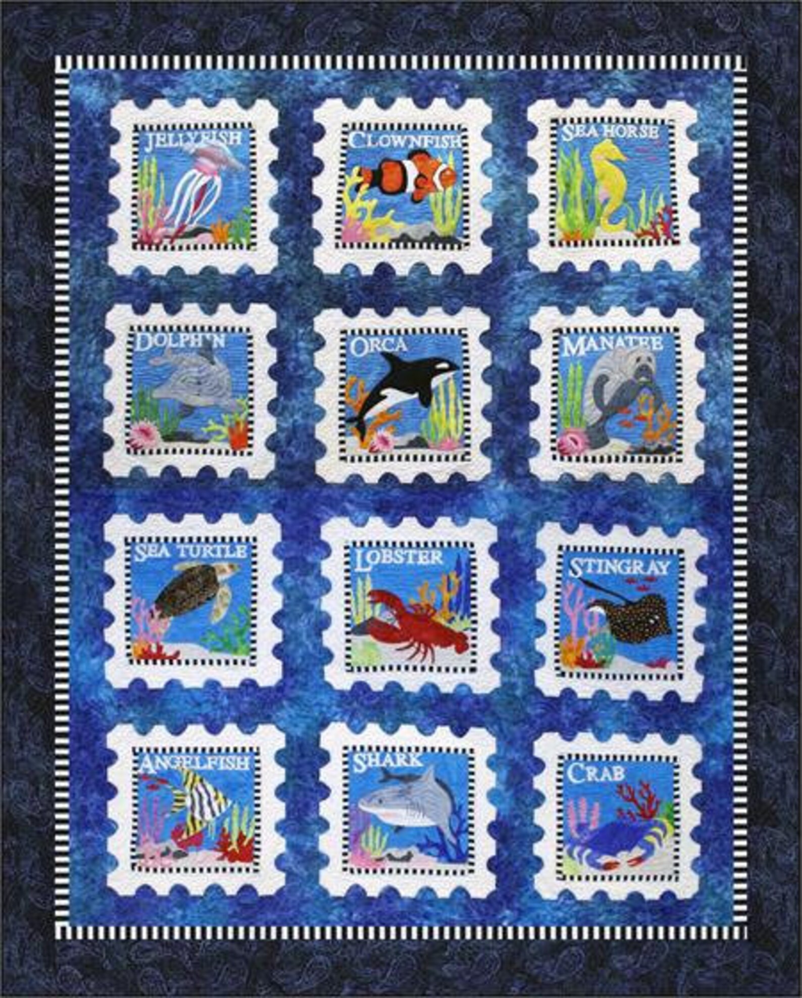 Quilt Kit Sea Life Quilt Kit Clownfish Quilt Appliqué Quilt - Etsy