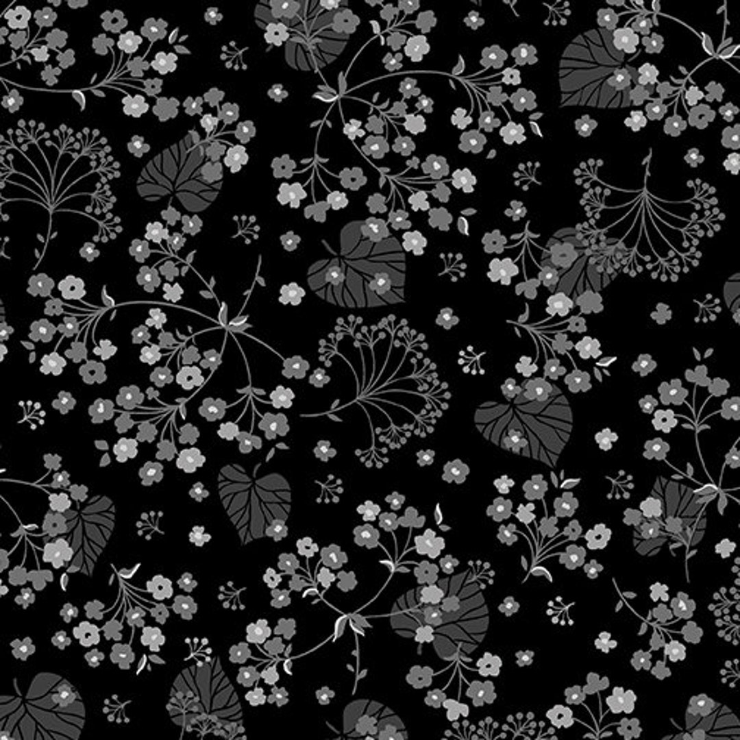 Wide Backing Fabric, Quilt Back Fabric, Harmony Black, Black Fabric ...