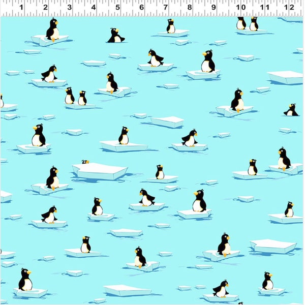Penguin Fabric - Etsy