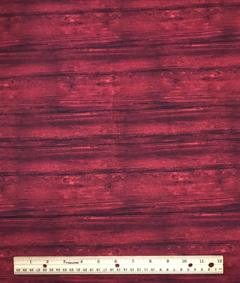 Wide Backing Fabric Red Quilt Back Fabric Washed Wood - Etsy