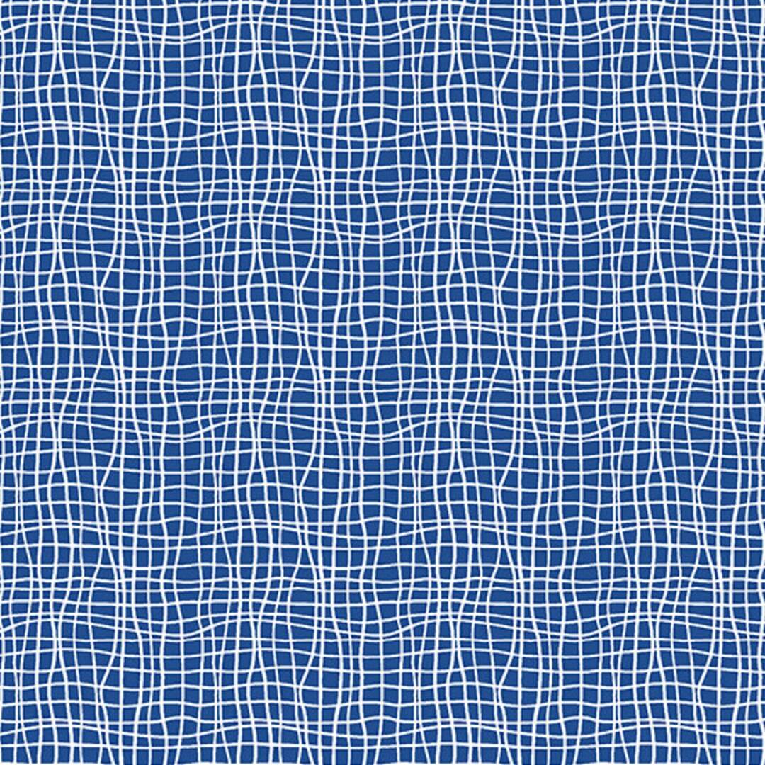 Striped Fabric, Wavy Grid Fabric, Blue Fabric, Sapphire Fabric, Century ...