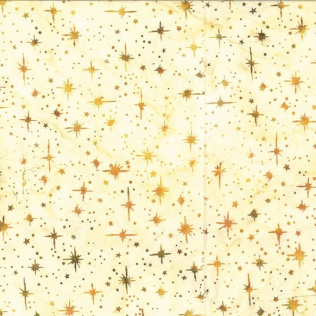Star Fabric, Batik Fabric, Bali Batik, Stars, Plumeria, Yellow Batik ...