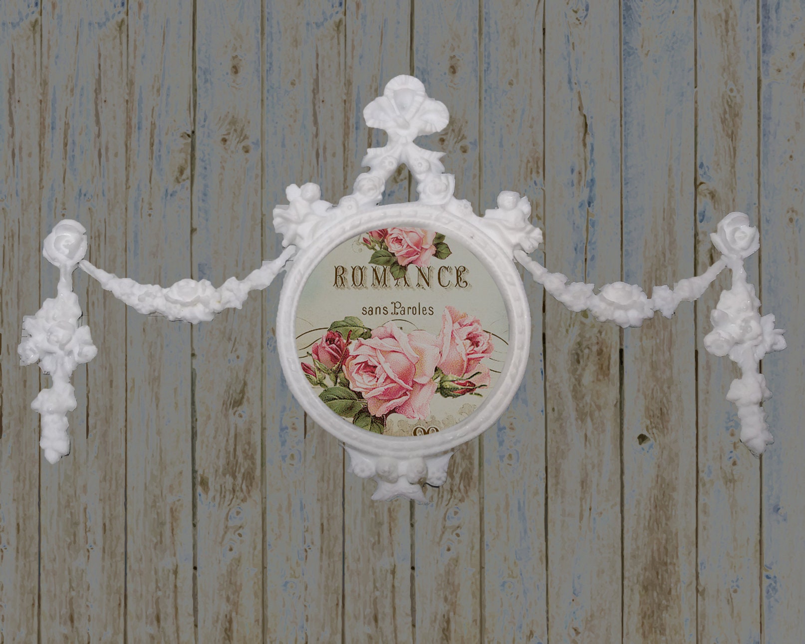 2 Drop Cherub Frame Applique Arrangement - Etsy