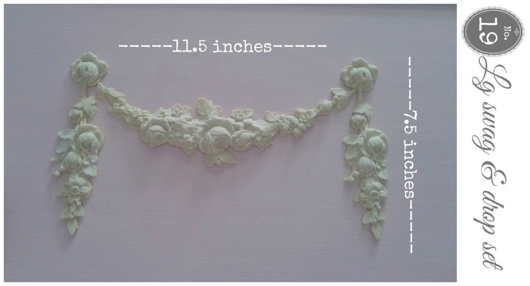 Beautiful Floral Swag & Drop Applique Set! #19 - Etsy