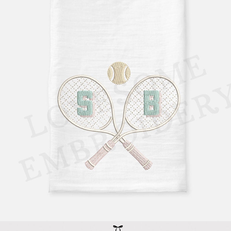 Tennis Embroidery - Etsy