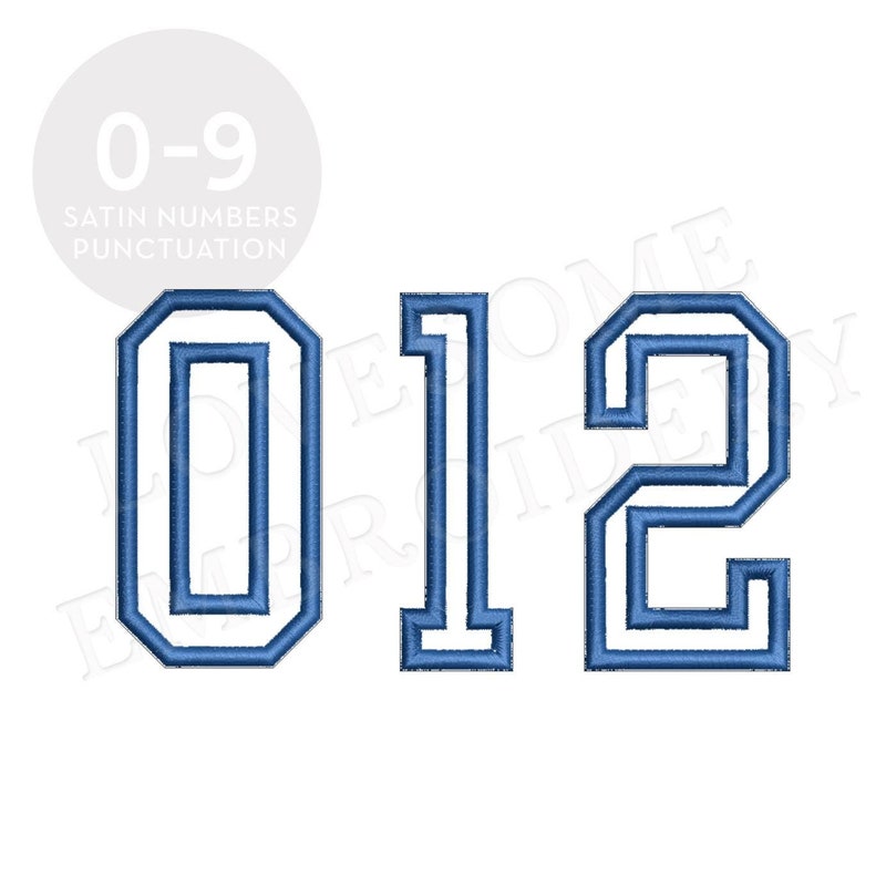 Varsity Numbers - Etsy