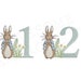 Numbers Peter Rabbit 3inch 0-9 Machine Embroidery Numbers Digital ...