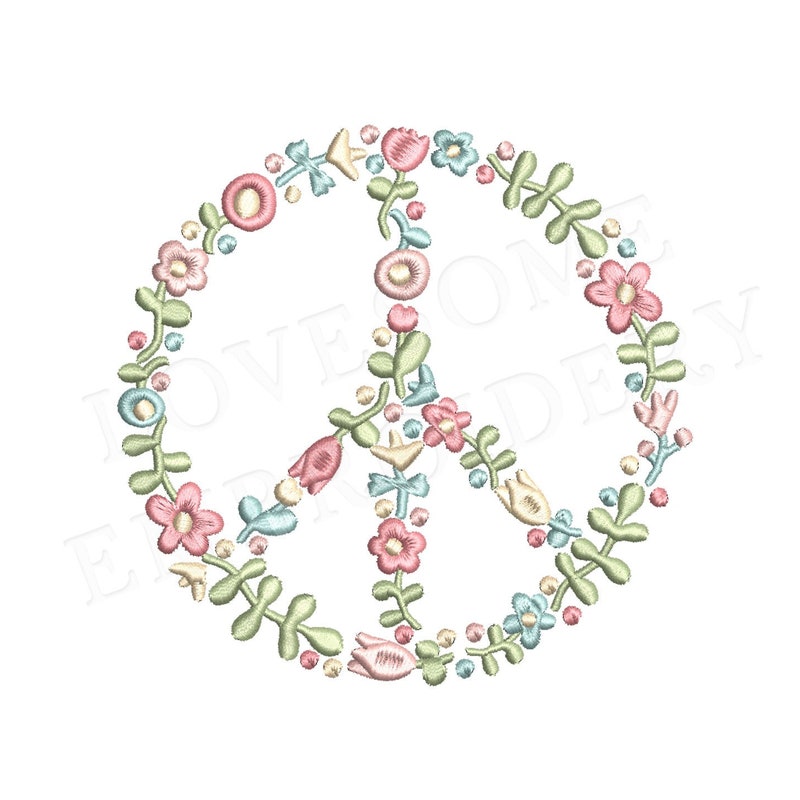 Peace Sign Applique - Etsy
