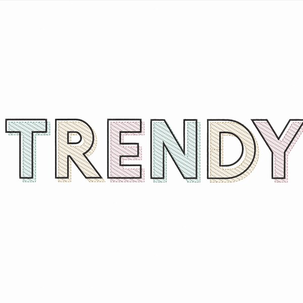 Trendy Embroidery - Etsy